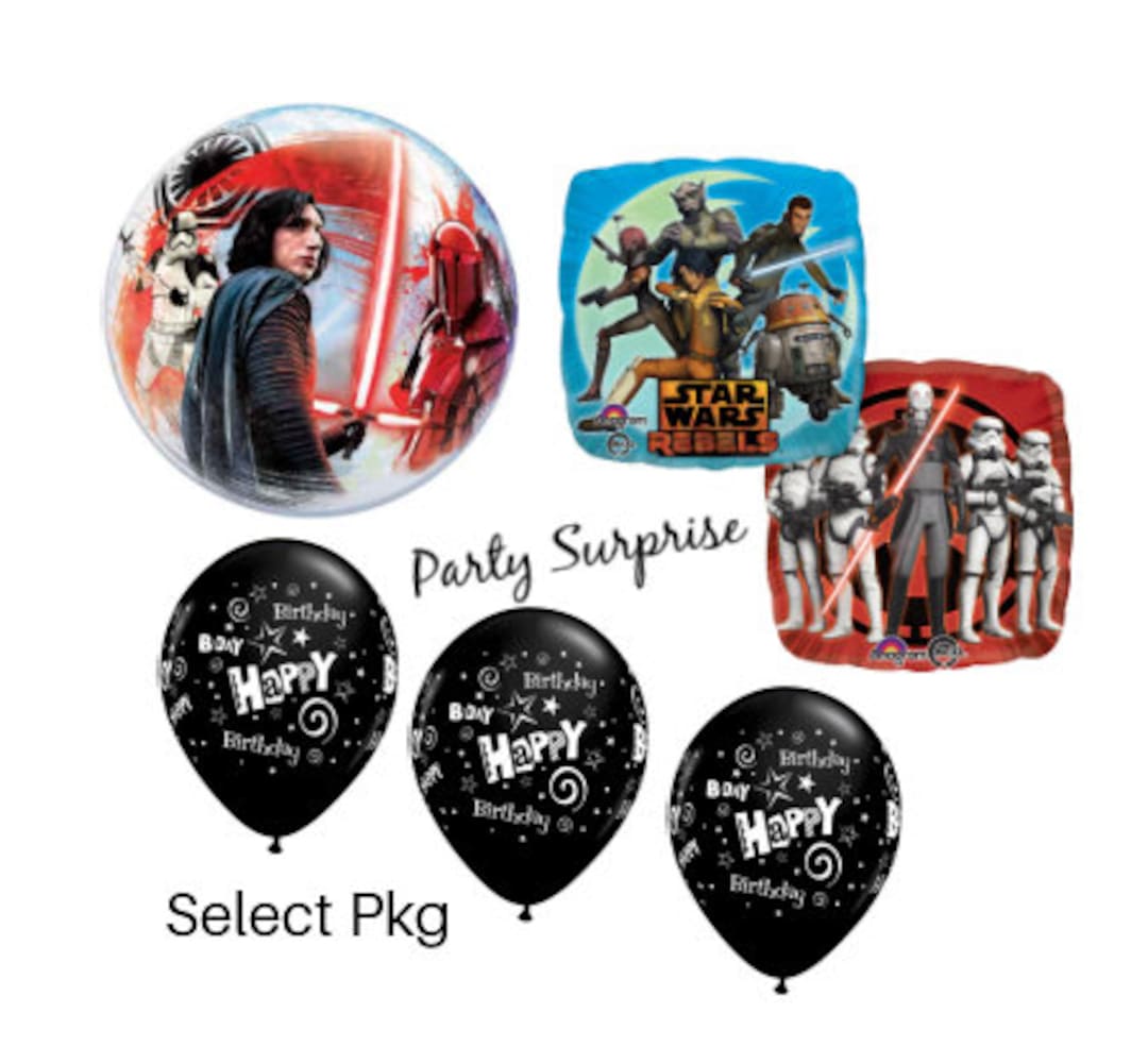 Star Wars Balloon Package Return of the Jedi Bubble Balloon Party Star ...