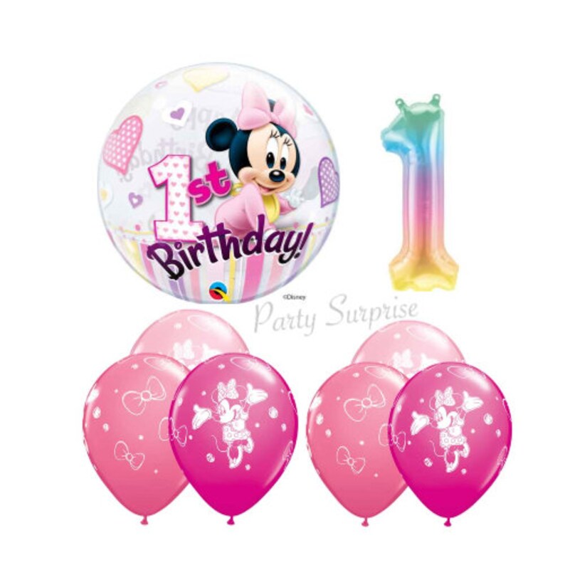 Minnie Mouse 5th Birthday Balloon Pkg Jumbo Minnie Number 5 - Etsy