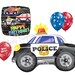 Police Car Balloons Birthday Package Kids Adult Police Party Balloon ...