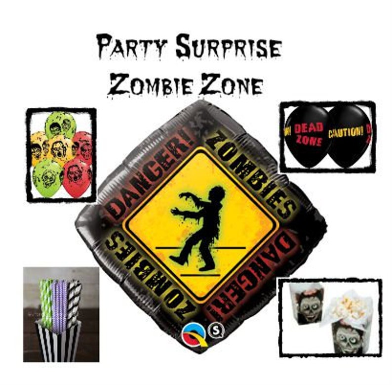 Zombie Cupcake Toppers Zombie Party Decorations Black Glitter - Etsy