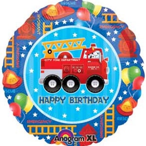 Firefighter Balloons Fireman Birthday Party Balloons Fire - Etsy