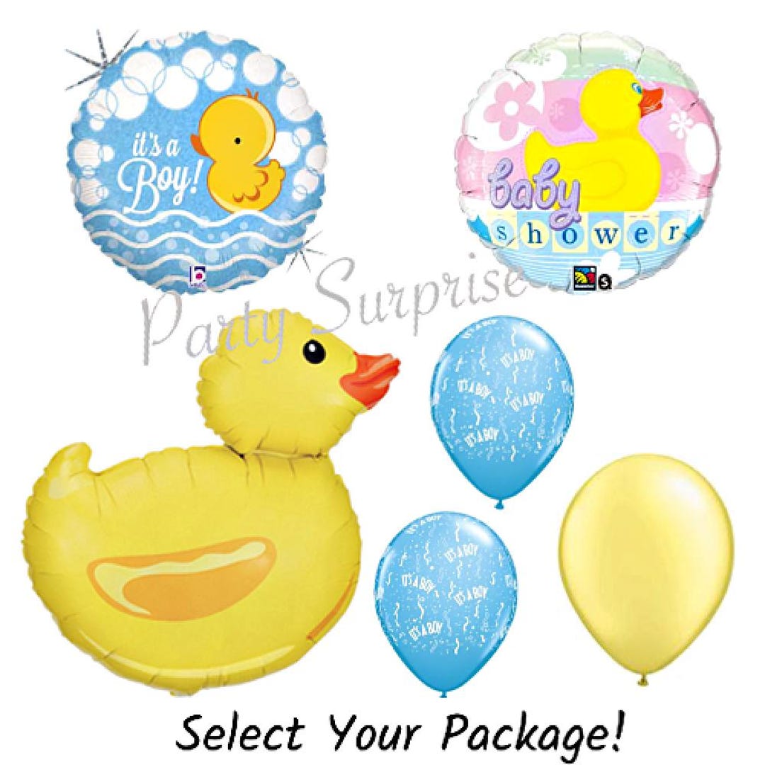 Baby Boy Rubber Ducky Balloon Package Boy Baby Shower Duck Balloons Its ...