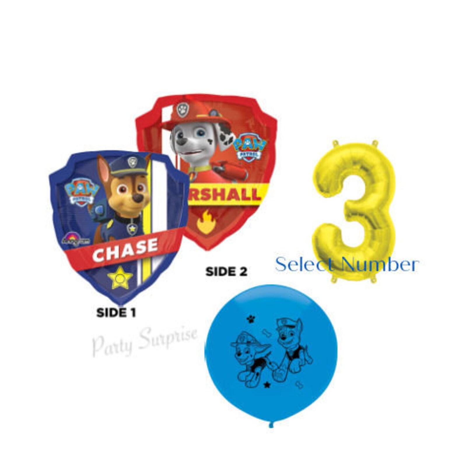 Paw Patrol Balloon Bouquet Skye Balloons Girl Birthday Paw | Etsy