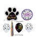 Paw Print Favor Boxes Kraft Dog Cat Animal Pawprint Cookie Treat Candy ...