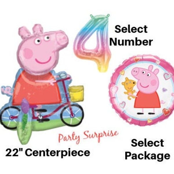 Peppa Pig Balloon - Etsy