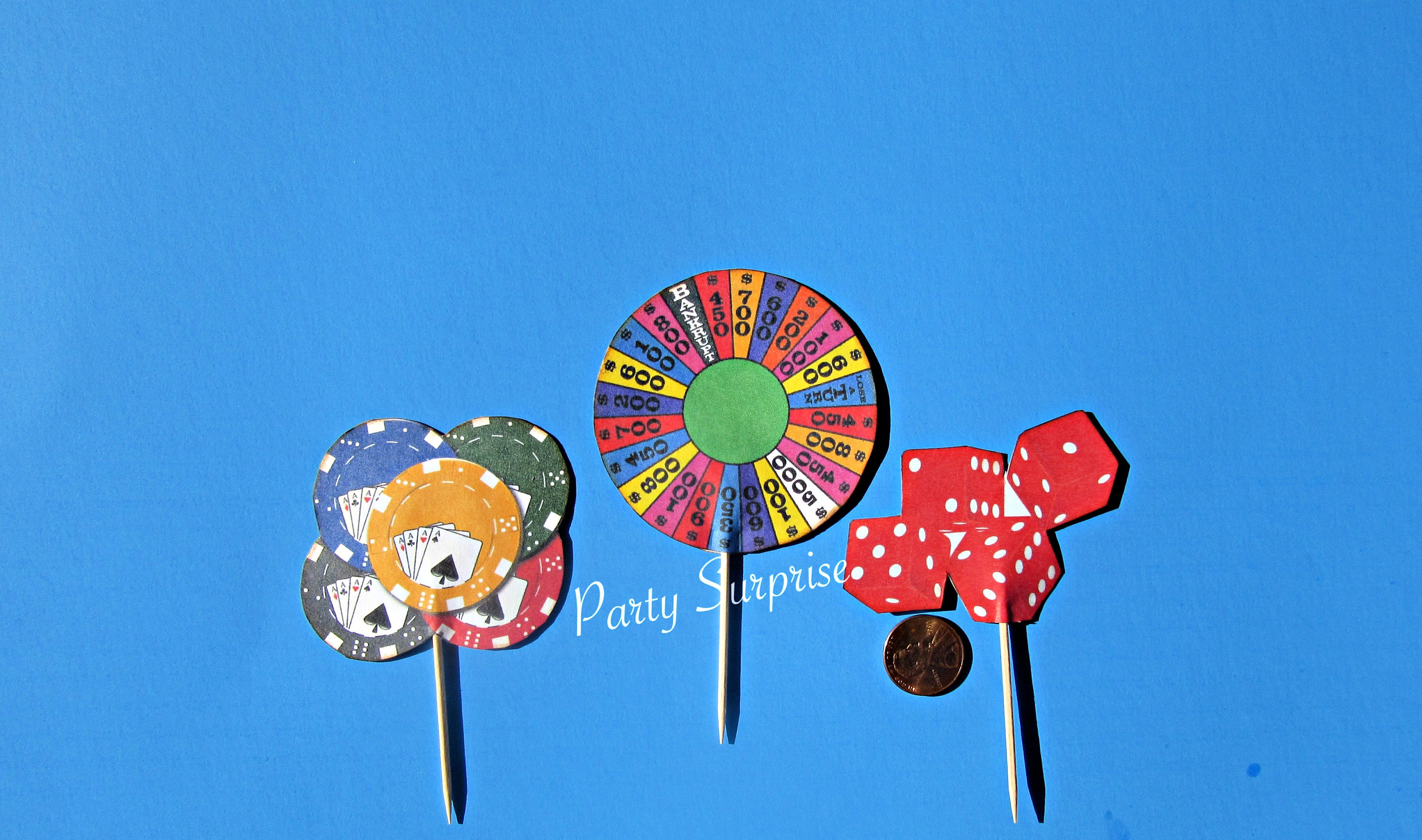 Casino Party Balloons Casino Decorations Roulette Wheel Dice | Etsy