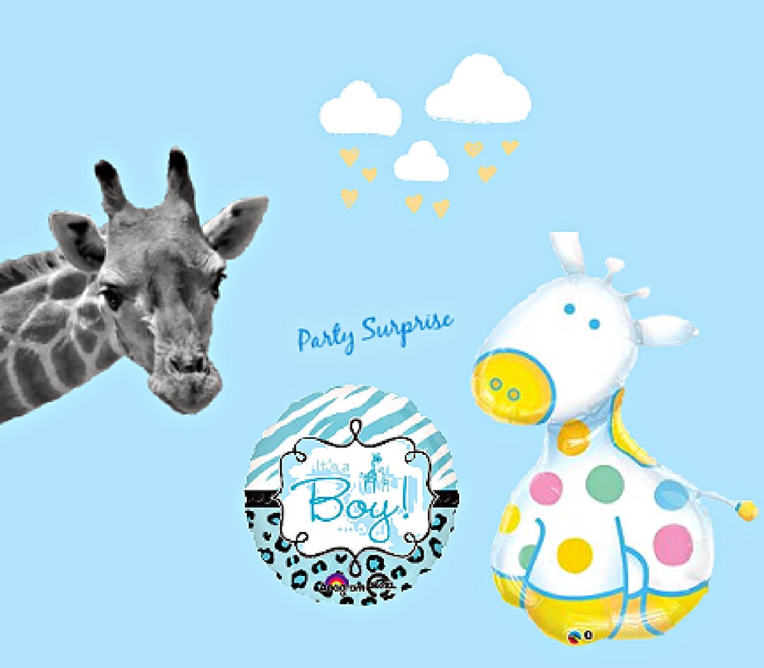 Jumbo Giraffe Balloon Package: Safari Baby Shower Decor - Etsy