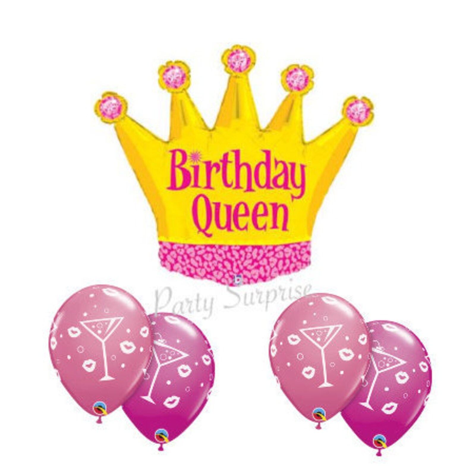 Birthday Queen Crown Balloon Package Diva Women Birthday | Etsy