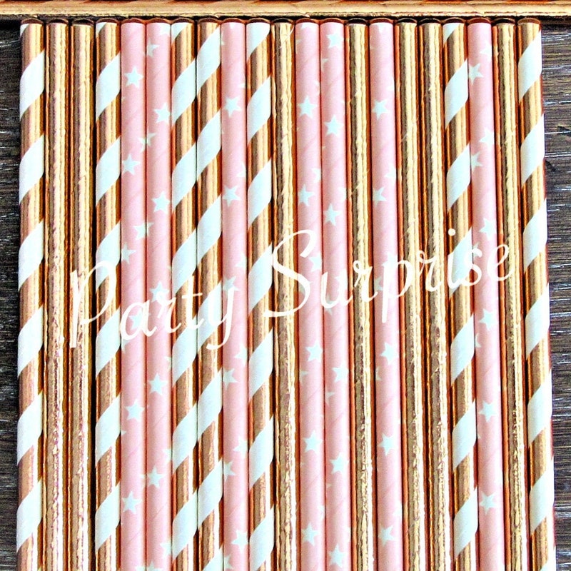 Light Pink Straws - Etsy