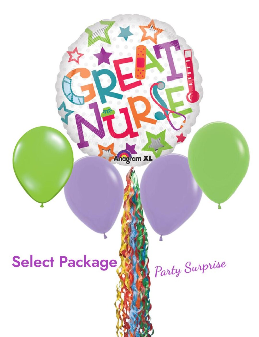 Nurse Balloon Bouquet, Great Nurse Balloons Nurse Graduation Birthday ...