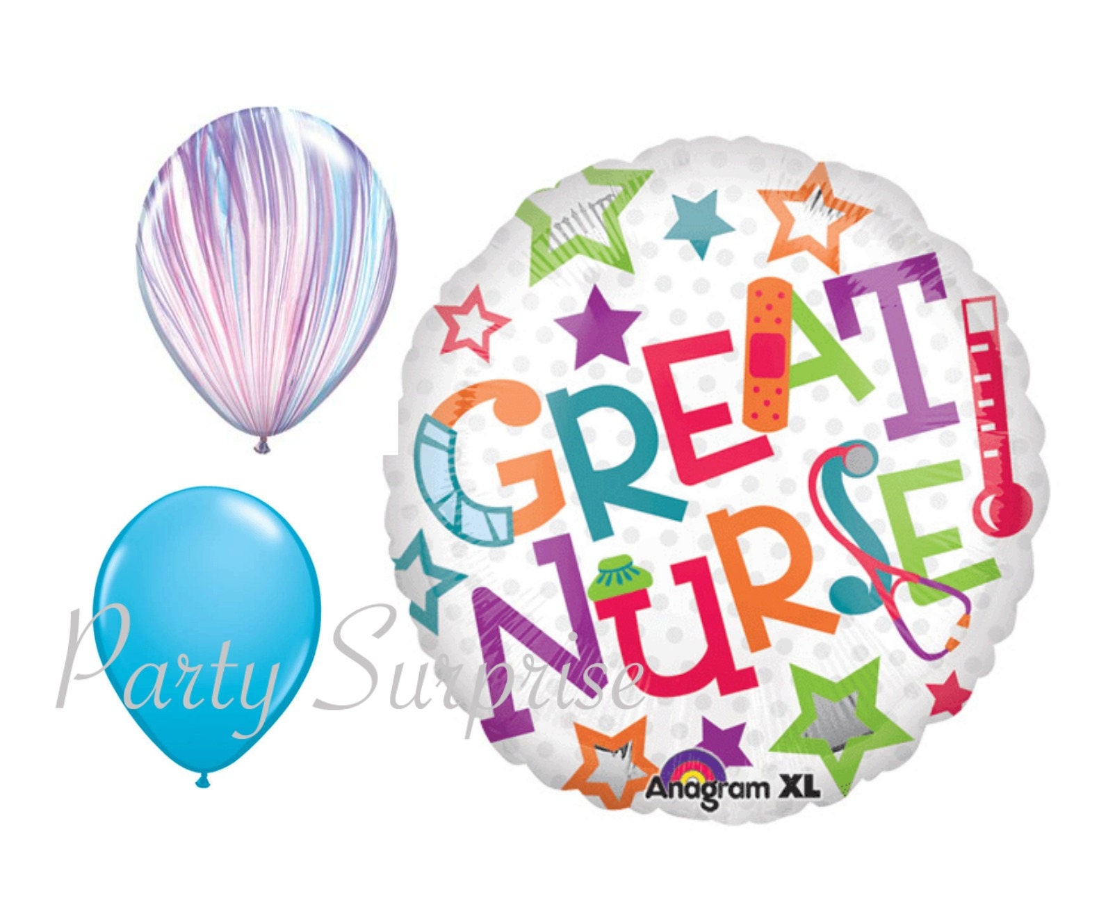 Nurse Balloon Bouquet Great Nurse Balloons Nurse Graduation | Etsy