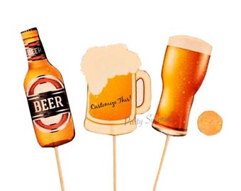 Beer Cupcake Toppers | Etsy