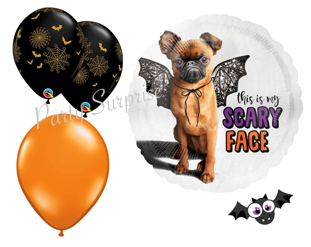 Halloween Balloon Package Pug Dog Bat Balloons Halloween Party Balloons ...