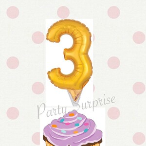 3 Years Old Birthday Balloons, I Am 3 Today 3rd Birthday Party ...