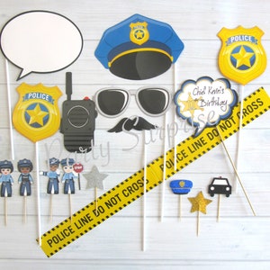 Police Party Plates Police Shirt Dinner Plates and Cups Birthday ...