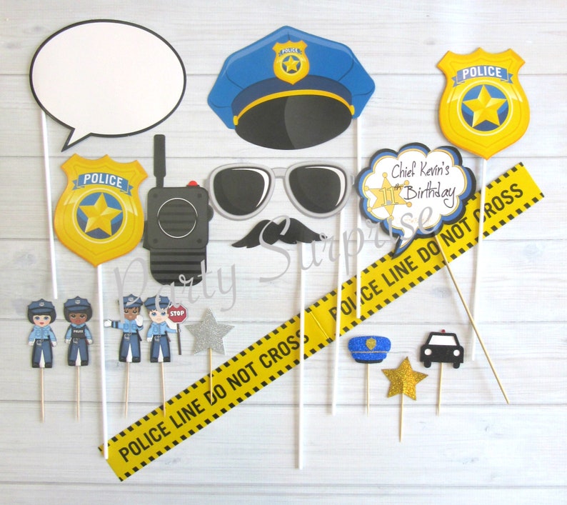 Police Party Plates Police Shirt Dinner Plate Police Birthday - Etsy