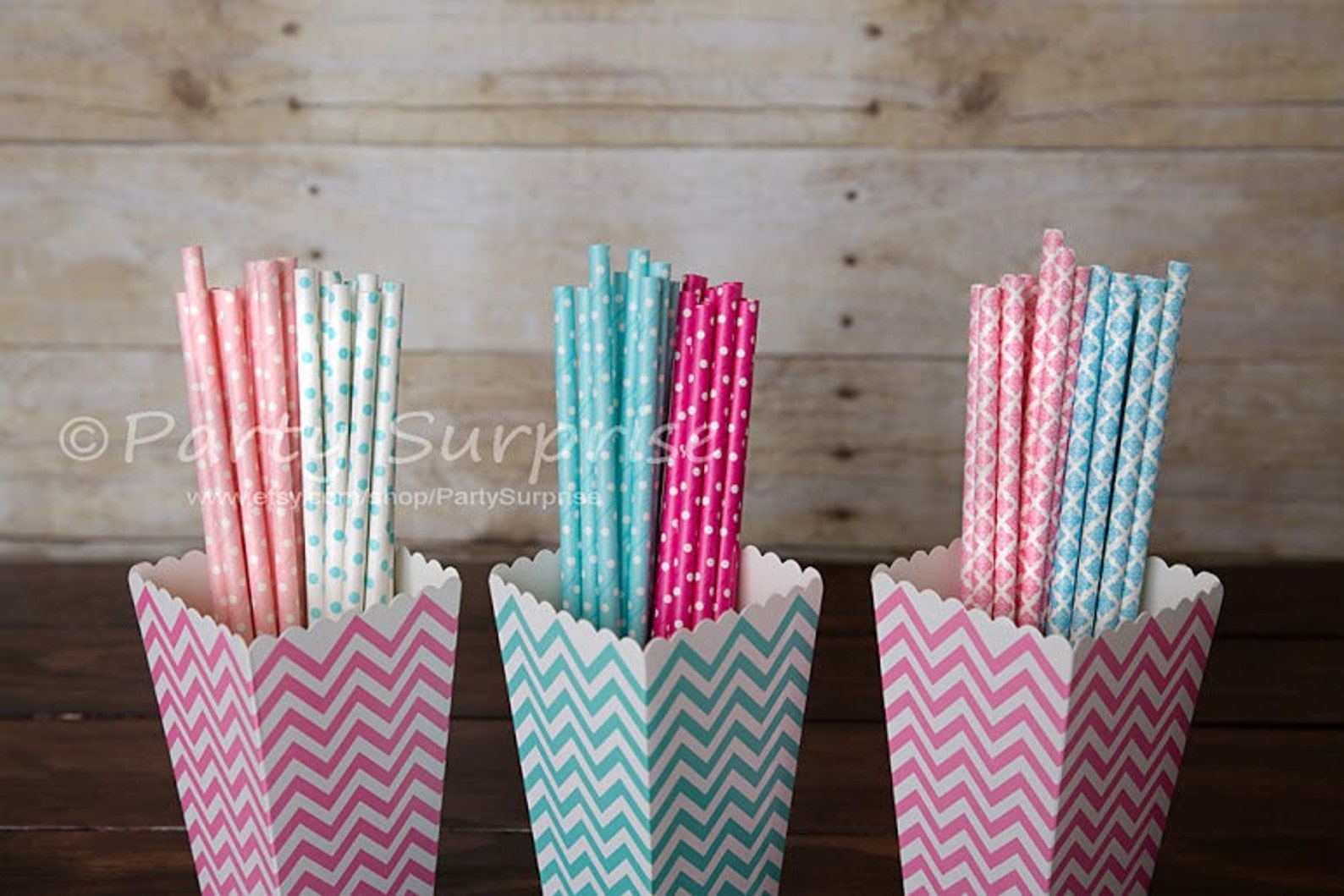 Pink Popcorn Boxes Pink Mini Popcorn Box Pink Wedding Favor - Etsy