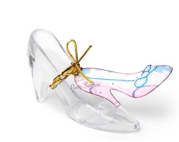 Princess Acrylic Clear 3.5 Slipper Party Favor Choose Package Amount - Etsy