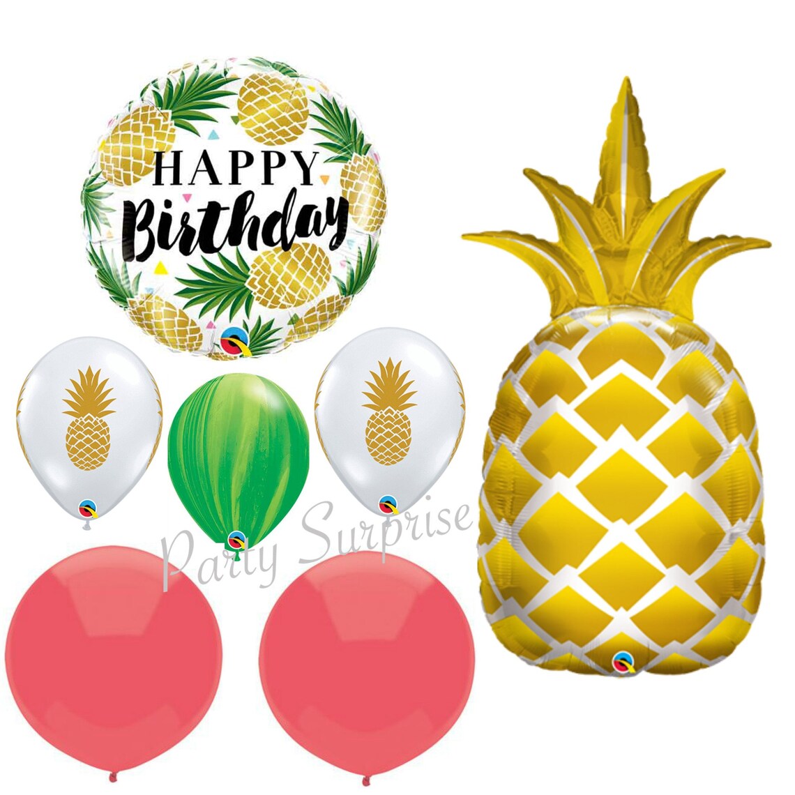 Pineapple Centerpiece Pineapple Party Tableware Decorations - Etsy
