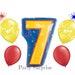 7th Birthday Balloon Package 7 Years Old Girl Boy Birthday Party ...