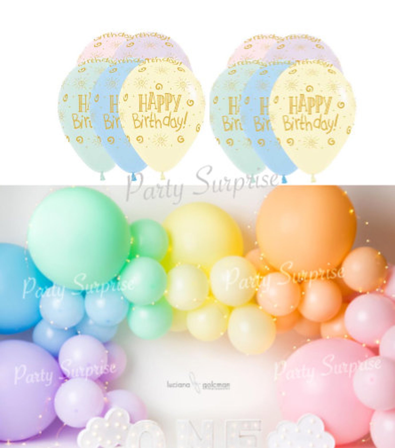 Crystal Pastel Bubble Balloons Transparent Baby Shower Birthday Party ...