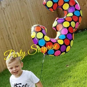 3 Years Old Birthday Balloons, I Am 3 Today 3rd Birthday Party ...