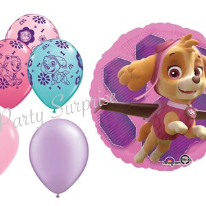 Paw Patrol Balloons Boy Paw Patrol Paw Print Balloons, Gold Number Balloon, Boys Birthday Party ...