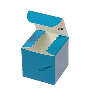 Blue Gift Boxes, 3x3x3 Crayola Blue Gift Boxes Cube Gift Boxes ...