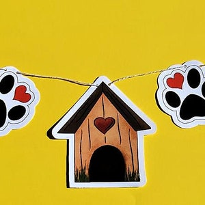 Dog Banner Custom Made Dog With Fire Hydrant Banner Dog Birthday Party ...