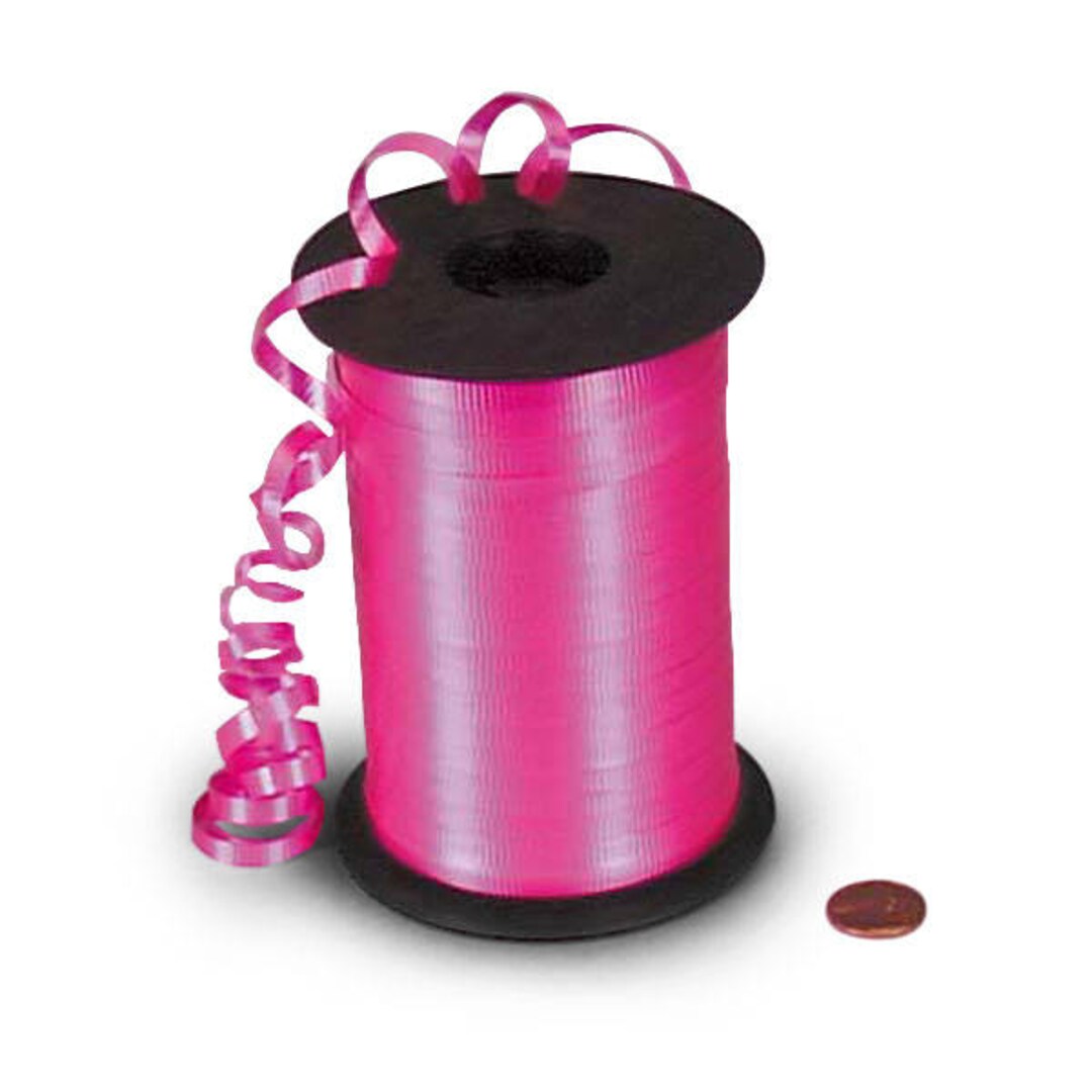 Pink Curling Ribbon 500 Yards Pink Gift Wrap Balloon Crimped Ribbon ...