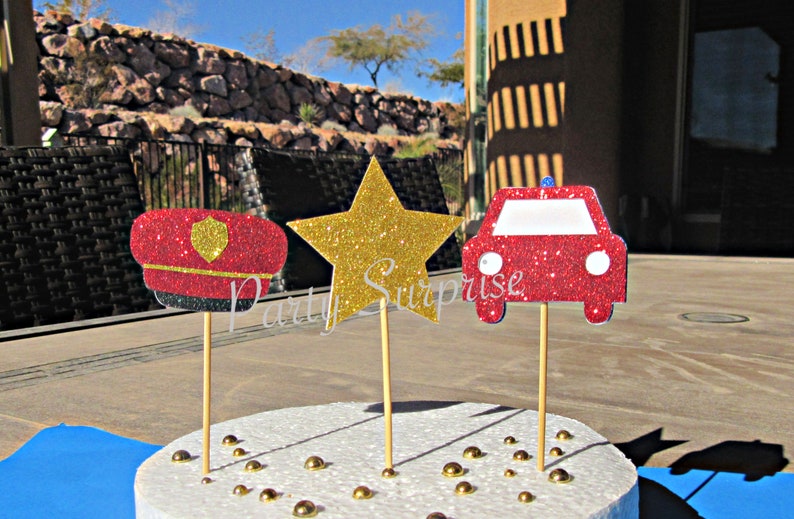 Firefighter Balloons Fireman Birthday Party Balloons Fire - Etsy