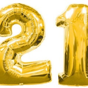 Gold Foil Number Balloons GREAT PRICES, Bar Mitzvah Balloons, Gold ...