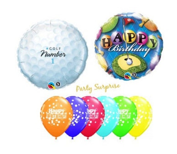 Golf Balloons Golf Birthday Balloons Putting Green Golf Game - Etsy
