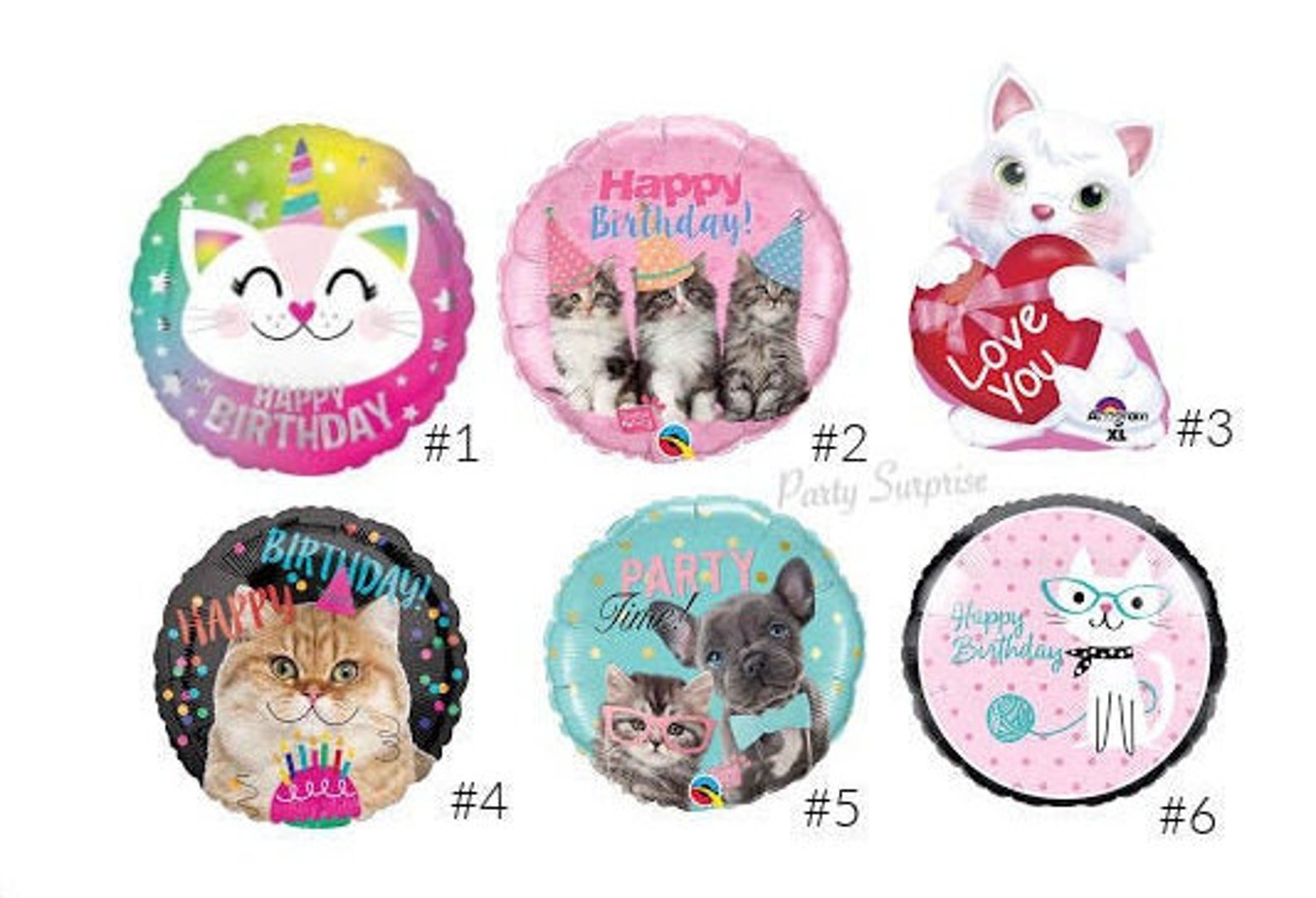 Cat Birthday Party Balloons | Kitten Paw Print Decorations - Etsy