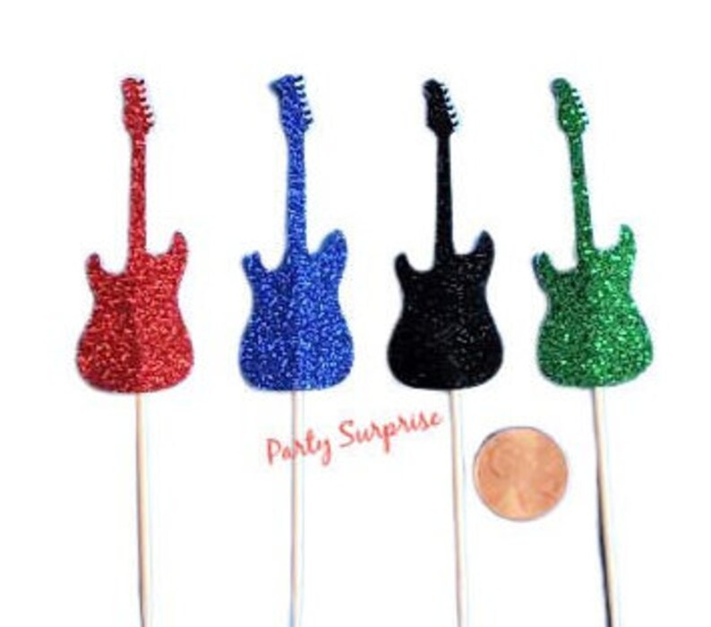 Guitar Balloon Package Rock N'roll Party Balloons Mylar Latex Select ...