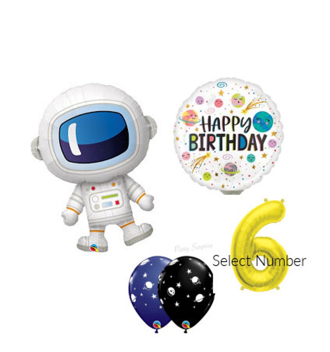 Astronaut Birthday Balloon Package: Galaxy Outer Space Party Decor - Etsy