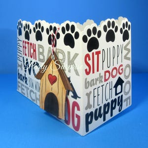 Paw Print Gift Box Table Centerpiece Box Dog Party Gift Box Decoration ...