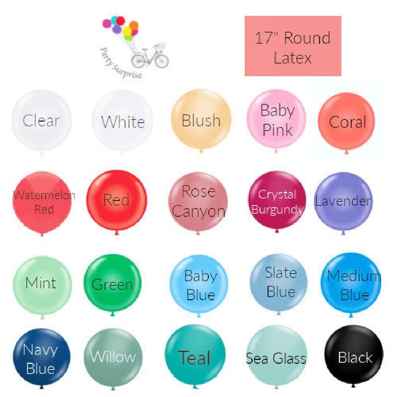 Round Balloons - Etsy