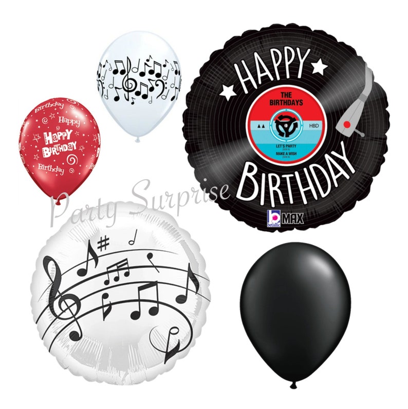 Guitar Balloon Package Rock N'roll Party Balloons Mylar | Etsy