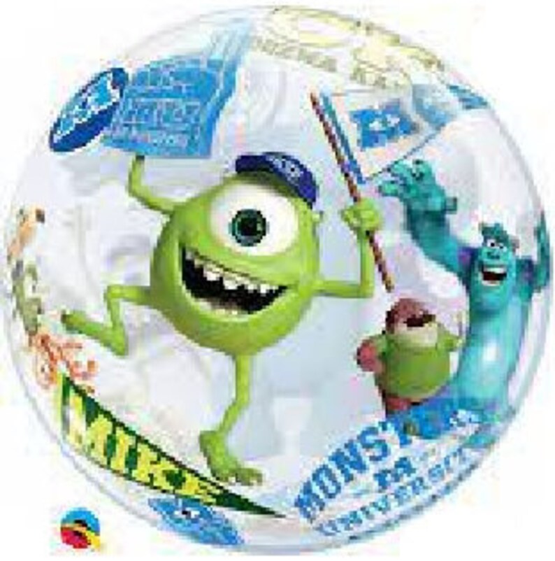 Monsters Bubble Balloon Monsters Univ Balloon Pkg Mylar Latex - Etsy