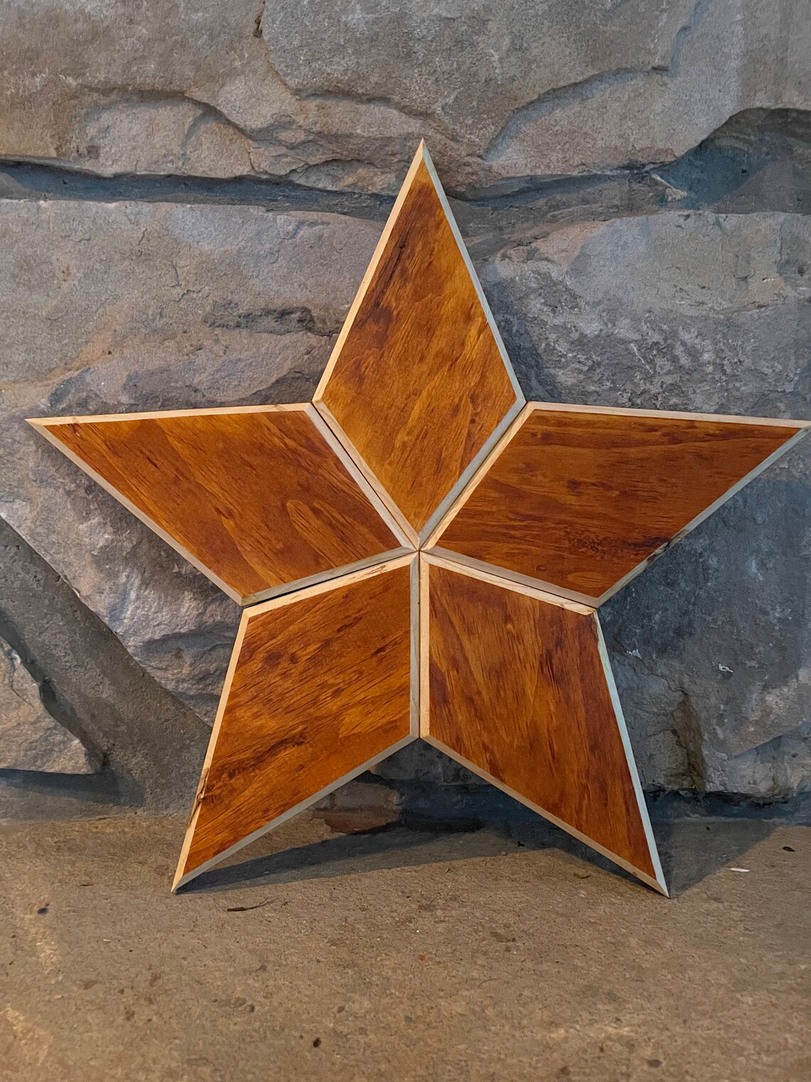 Wooden Hanging Beveled Stars - Etsy