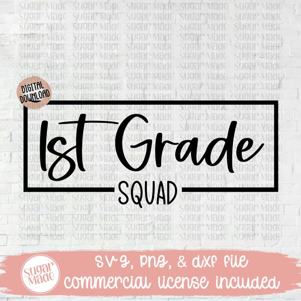 1st Grade Svg - Etsy