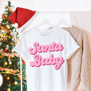 Santa Baby PNG Retro Christmas PNG Vintage Christmas PNG Pink Christmas ...