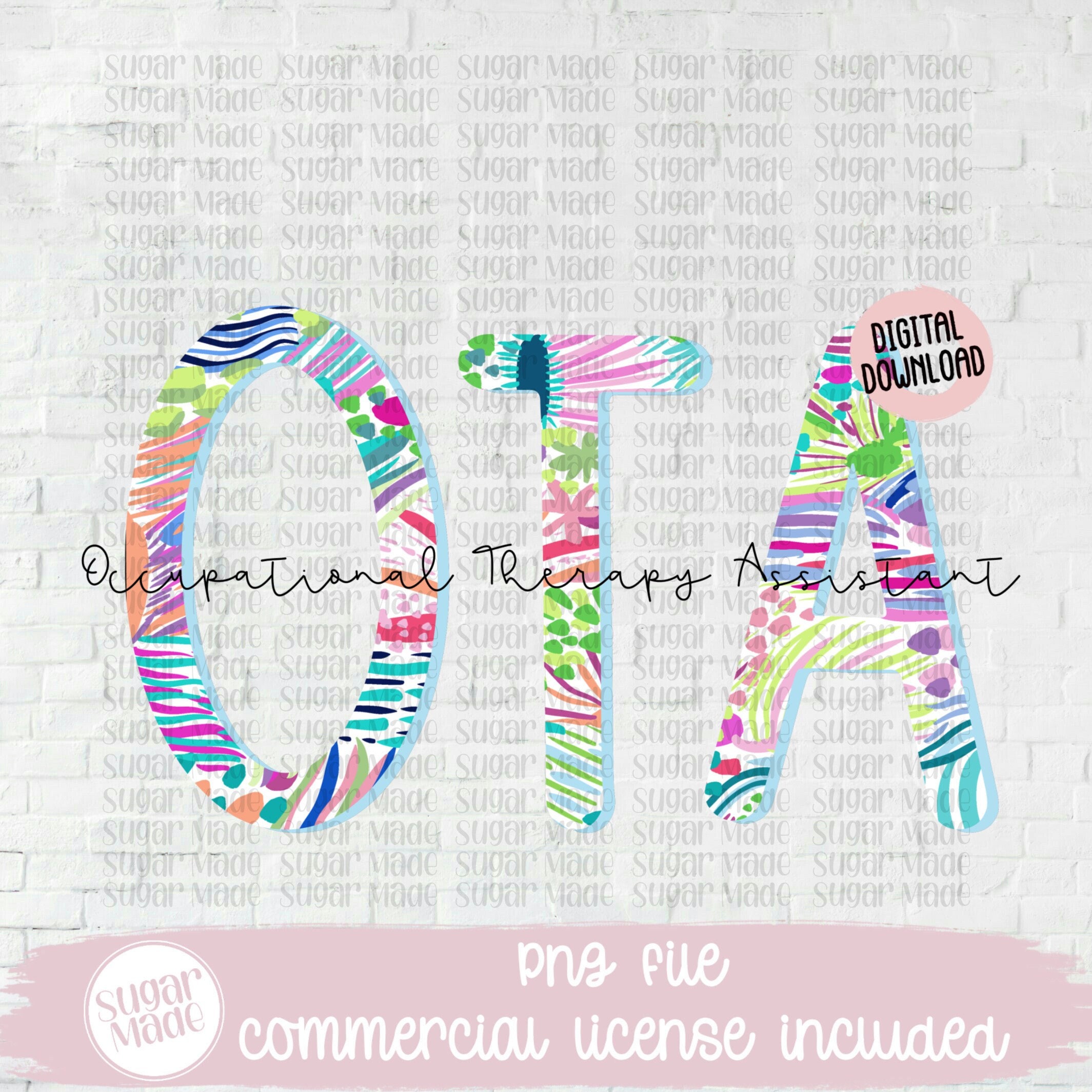 Occupational Therapy Assistant PNG File OTA PNG Healthcare - Etsy