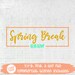 Spring Break Crew SVG Spring Break SVG Designs Spring Break PNG Spring ...