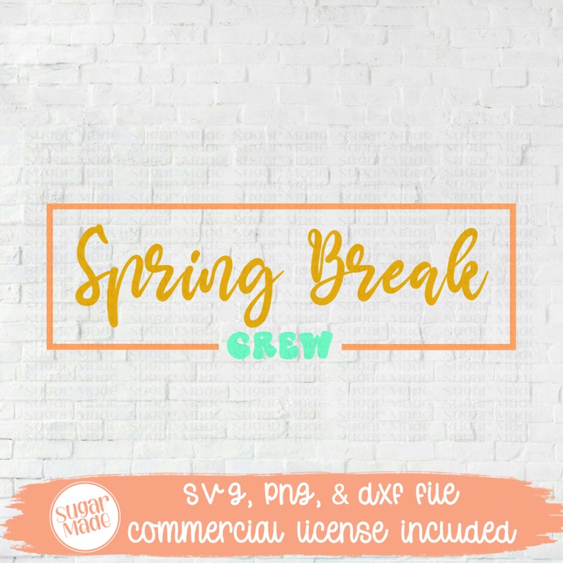 Spring Break Crew SVG Spring Break SVG Designs Spring - Etsy