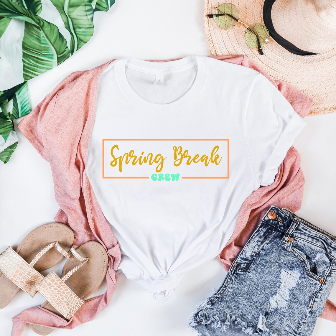 Spring Break Crew SVG Spring Break SVG Designs Spring | Etsy