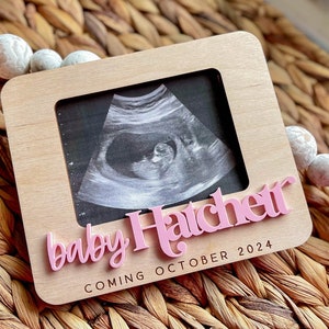 Personalized Ultrasound Picture Frame, Maternity Photo Frame Keepsake ...