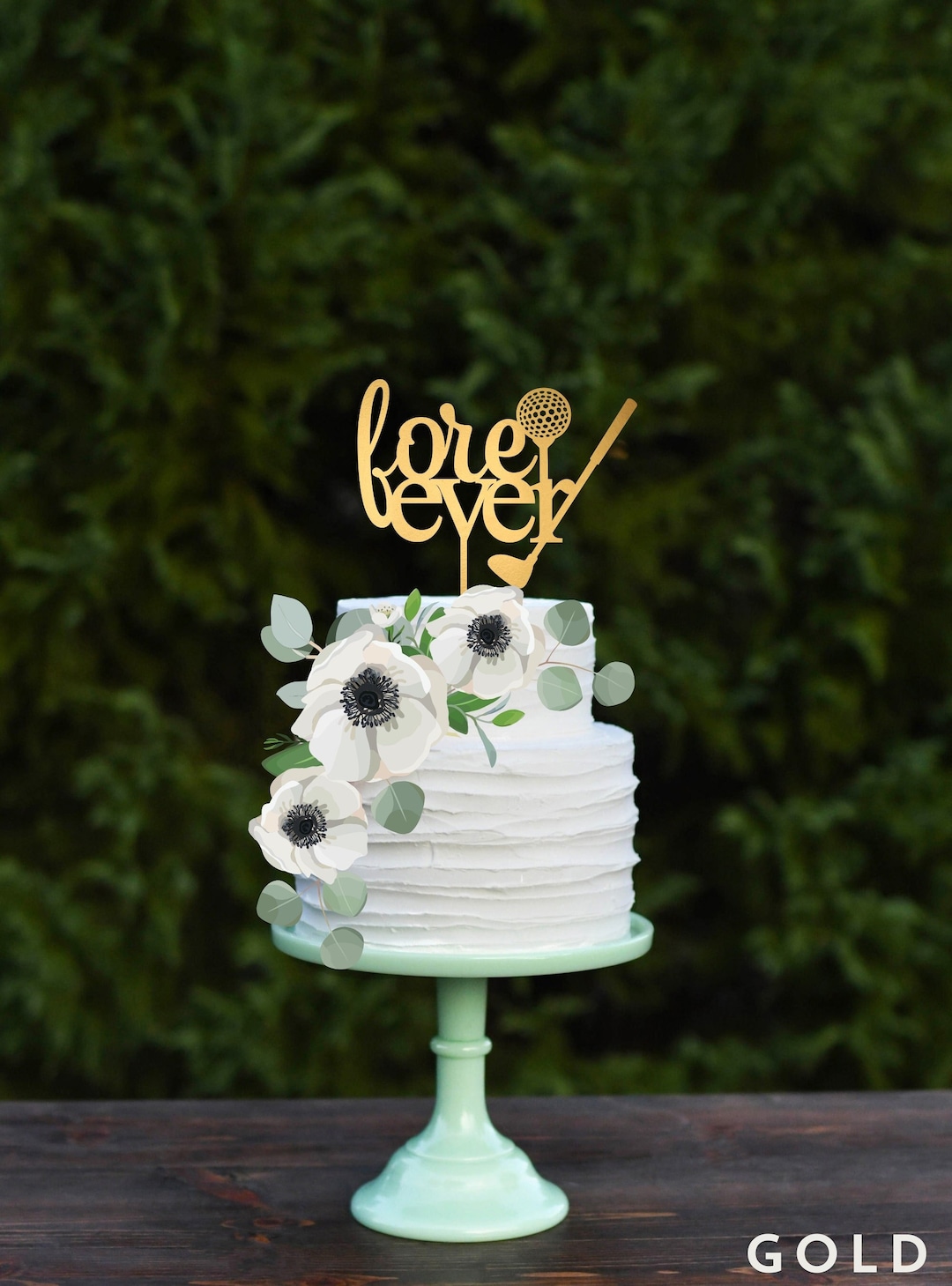 Golf Wedding Cake Topper Fore Ever Golf Cake Topper Golfer Wedding Cake ...