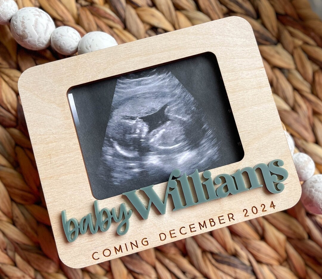 Personalized Ultrasound Picture Frame, Maternity Photo Frame Keepsake ...